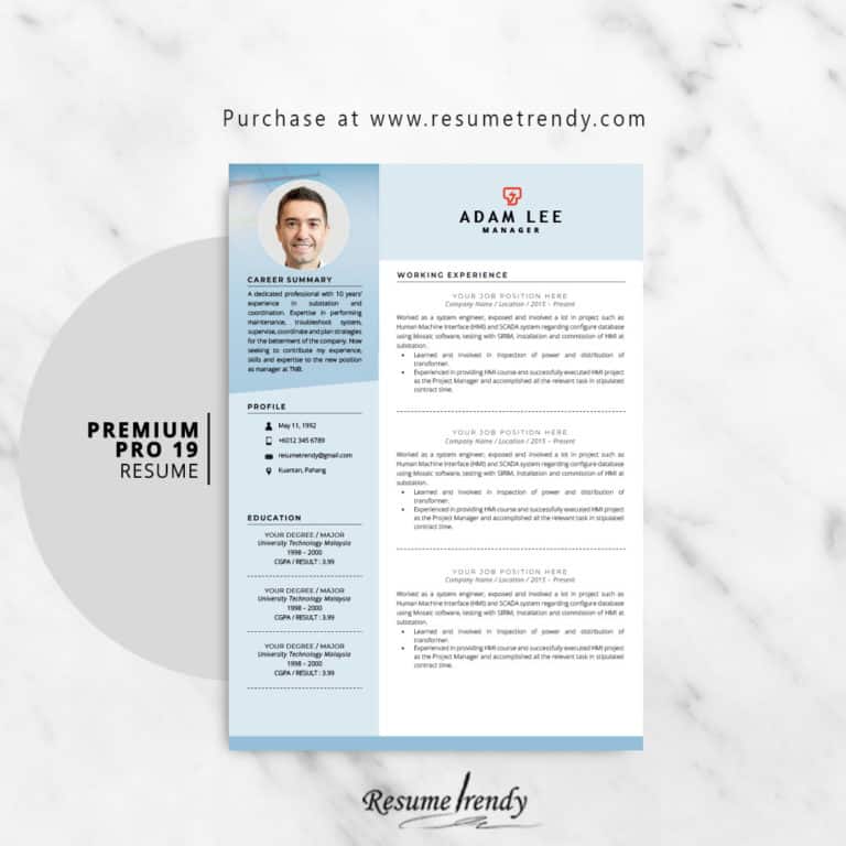 Resume Trendy | Modern & Prefessional Resume Templates