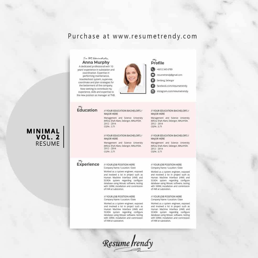 Internship Resume 2019 (updated) - Resume Trendy